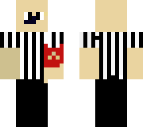 Refeere bloody arm black eye | Minecraft Skin