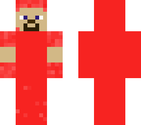 Steve with ruby armour | Minecraft Skin