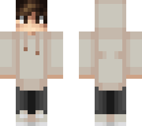 Sudadera Crema con Capucha | Minecraft Skin