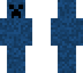 Blue creeper | Minecraft Skin