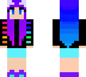 Galaxy Cat Girl Gamer | Minecraft Skin