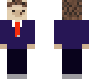 Hedgehog in suit | Minecraft Skin