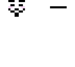 Anonymous Mask Template | Minecraft Skin