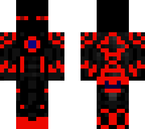 enderman with red armor | Minecraft Skin