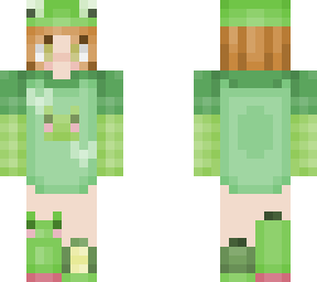 Frog Girl Skin | Minecraft Skin