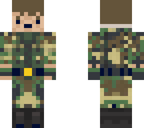 FANB (Army Special Soldier) Short Hair | Minecraft Skin