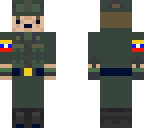 FANB Patriot Uniform With Olive Green Cap | Minecraft Skin