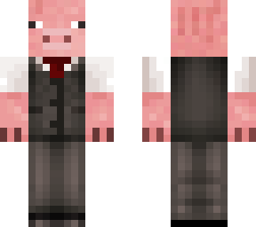 pig in a tux | Minecraft Skins