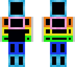WIP glowing trans skin | Minecraft Skin
