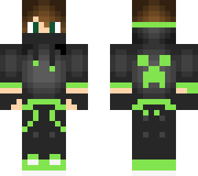 cool green gamer | Minecraft Skin