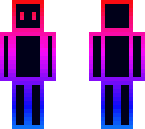 Rainbow Blob but slim | Minecraft Skin