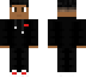 red and black drip | Minecraft Skin