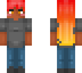 firey hair | Minecraft Skin