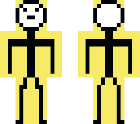 yellow stickman | Minecraft Skin