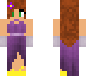Misha in purple ball dress | Minecraft Skin