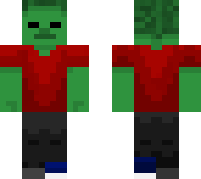 Red Shirt Zombie | Minecraft Skin