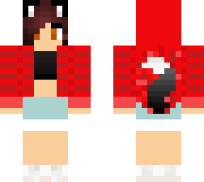 Brown Haired WereWolf Girl | Minecraft Skin