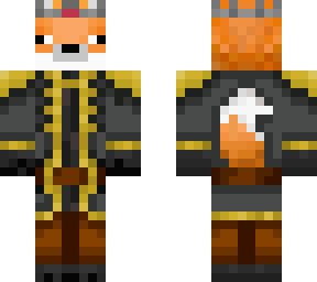 dark foxy king | Minecraft Skin