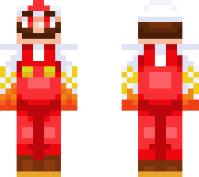 Fire Mario | Minecraft Skin