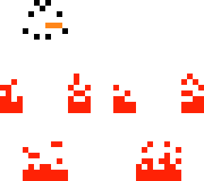 snow man killer blood angry | Minecraft Skins