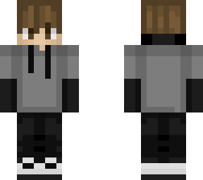 Grey Hoodie | Minecraft Skin