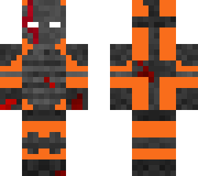 Orange warrior in armor | Minecraft Skin