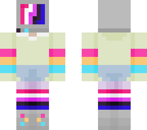 pan***ual/genderfluid TV girl; dreamcore | Minecraft Skin