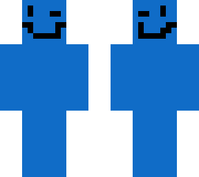 smile man blue guy smile | Minecraft Skin