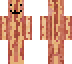 Bacon with a face (original skin from MythicalBaconz) | Minecraft Skin