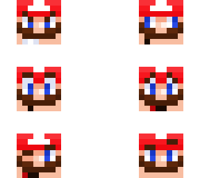 Mario Faces | Minecraft Skin