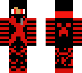 red and black | Minecraft Skin