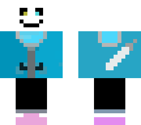 Sans undertale + bonesword | Minecraft Skin
