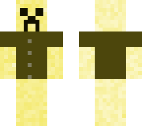 Yellow elemental creeper | Minecraft Skin