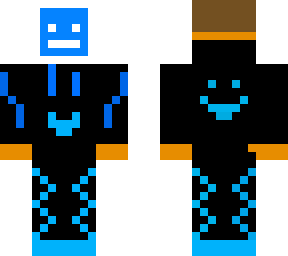 A cool blue guy | Minecraft Skin