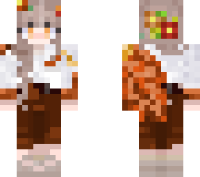 Autumn Cute Girl Minecraft Skins