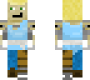 Blonde Farmer with prosthetics | Minecraft Skin