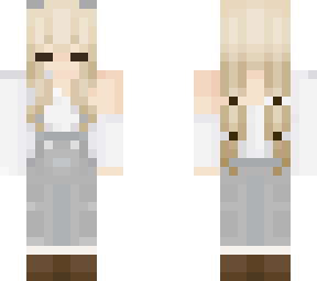 blue overalls girl | Minecraft Skin