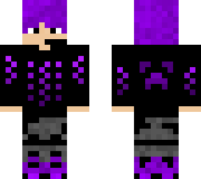 Purple Supernova Boy | Minecraft Skin