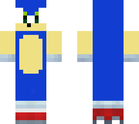 Remake de sonic moderno | Minecraft Skin