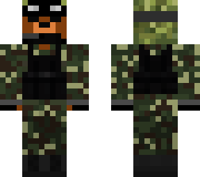 Rubius camuflaje guerra | Minecraft Skin