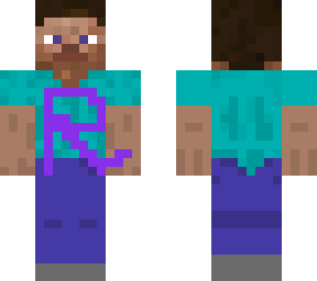 Steve with R | Minecraft Skin