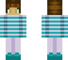 boy e boy blue and white stripes gamer hoodie | Minecraft Skins