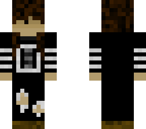 Faceless girl in black | Minecraft Skin