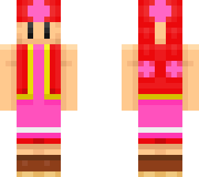 fire toadette | Minecraft Skins