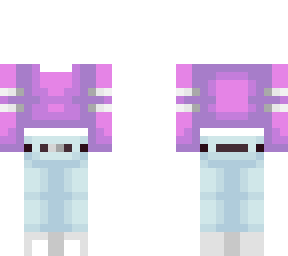 Pastel Purple Cropped Sweater Outfit Base | Minecraft Skin