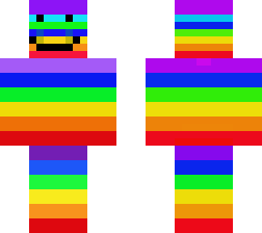 Rainbow face boy | Minecraft Skin