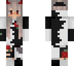 rose girl demon | Minecraft Skins