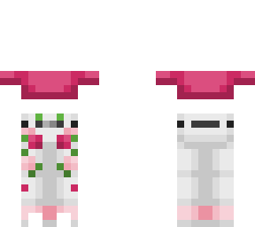 Rosy Florals Outfit Base | Minecraft Skin