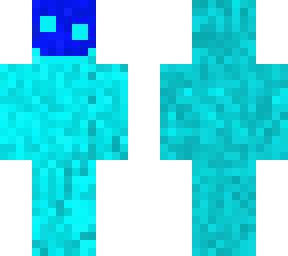 robot blue horror | Minecraft Skins