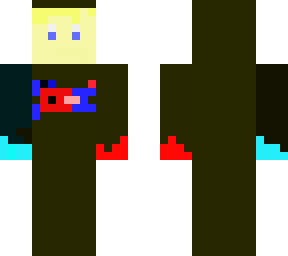 Fire and Ice Axolotl | Minecraft Skin
